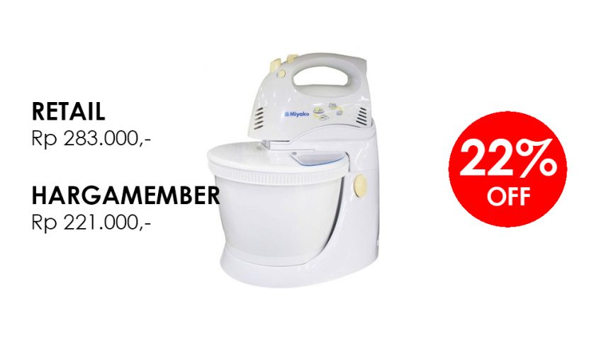 Miyako Hand/Stand Mixer SM-625 – HargaMember.com